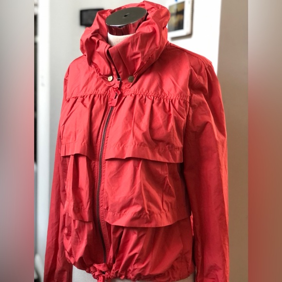 LOFT | Jackets & Coats | Loft Tiered Ruffled Raincoat Jacket | Poshmark